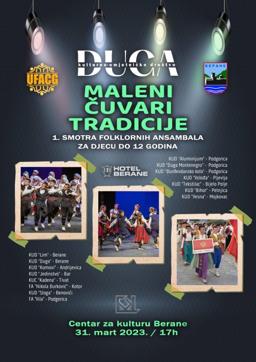 BERANE: Danas folklorna smotra ,,Maleni čuvari tradicije" - Montenegro ...